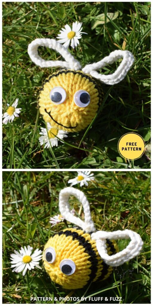 5 Cute Knitted Tiktok Bee Patterns - The Knit Crew