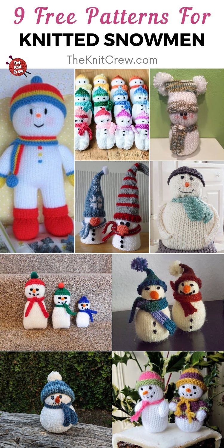 9 Free Knitted Snowman Patterns For Winter - The Knit Crew