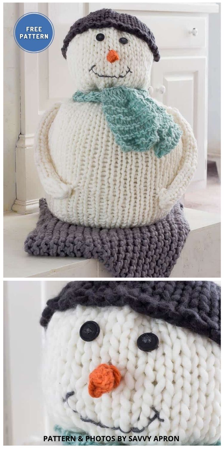 9 Free Knitted Snowman Patterns For Winter - The Knit Crew