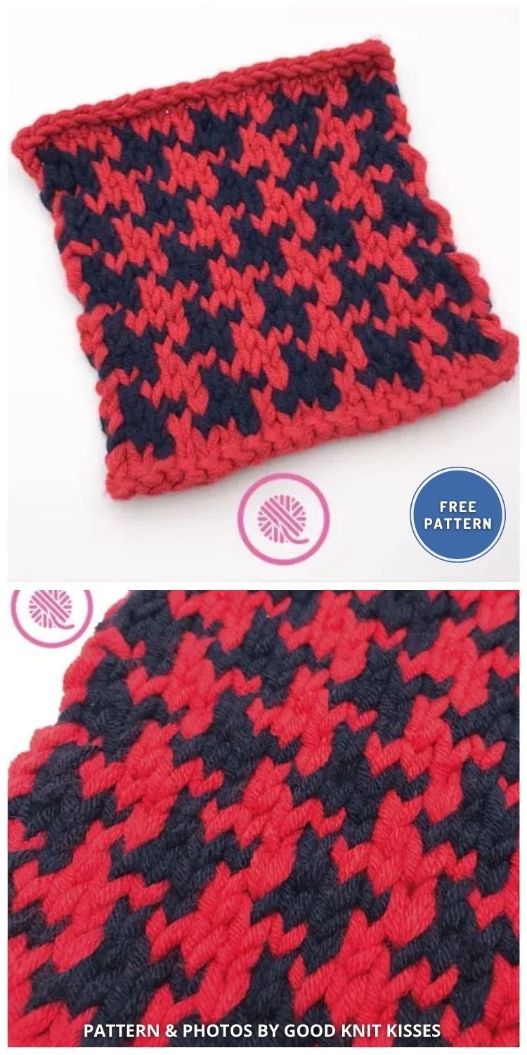 11 Free Knitted Square Patterns For Beginners - The Knit Crew