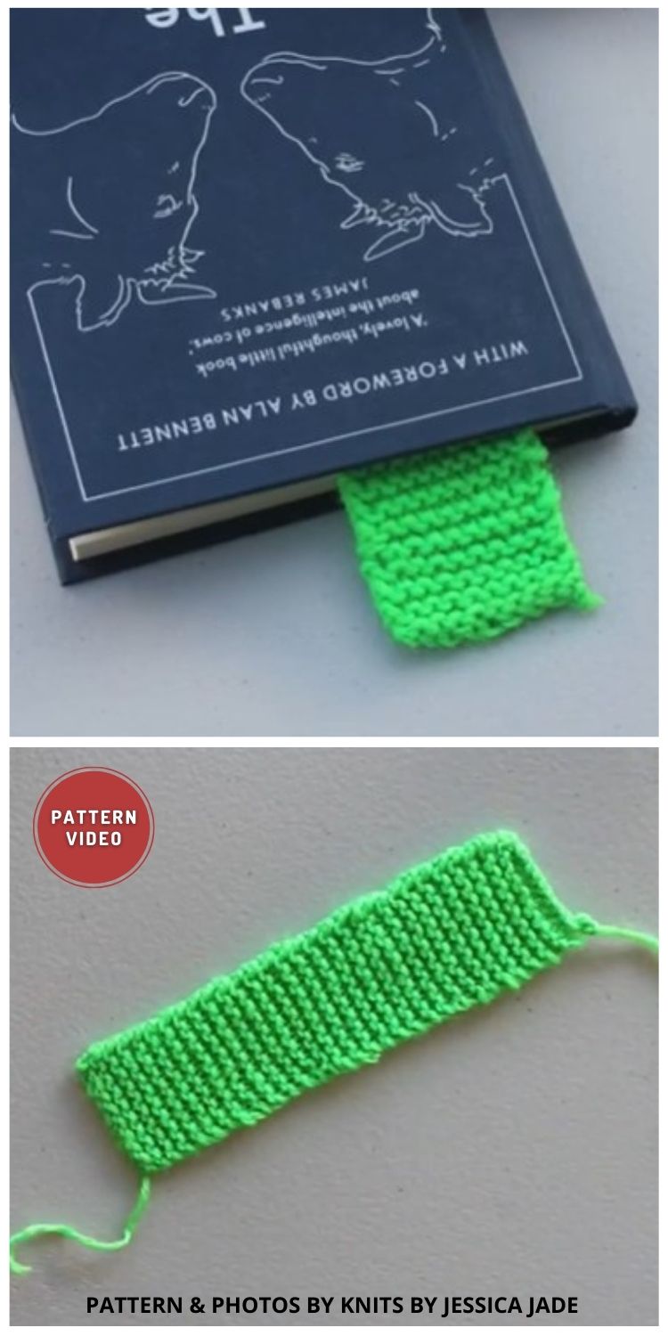 12 Free Easy Knitted Bookmark Patterns - The Knit Crew