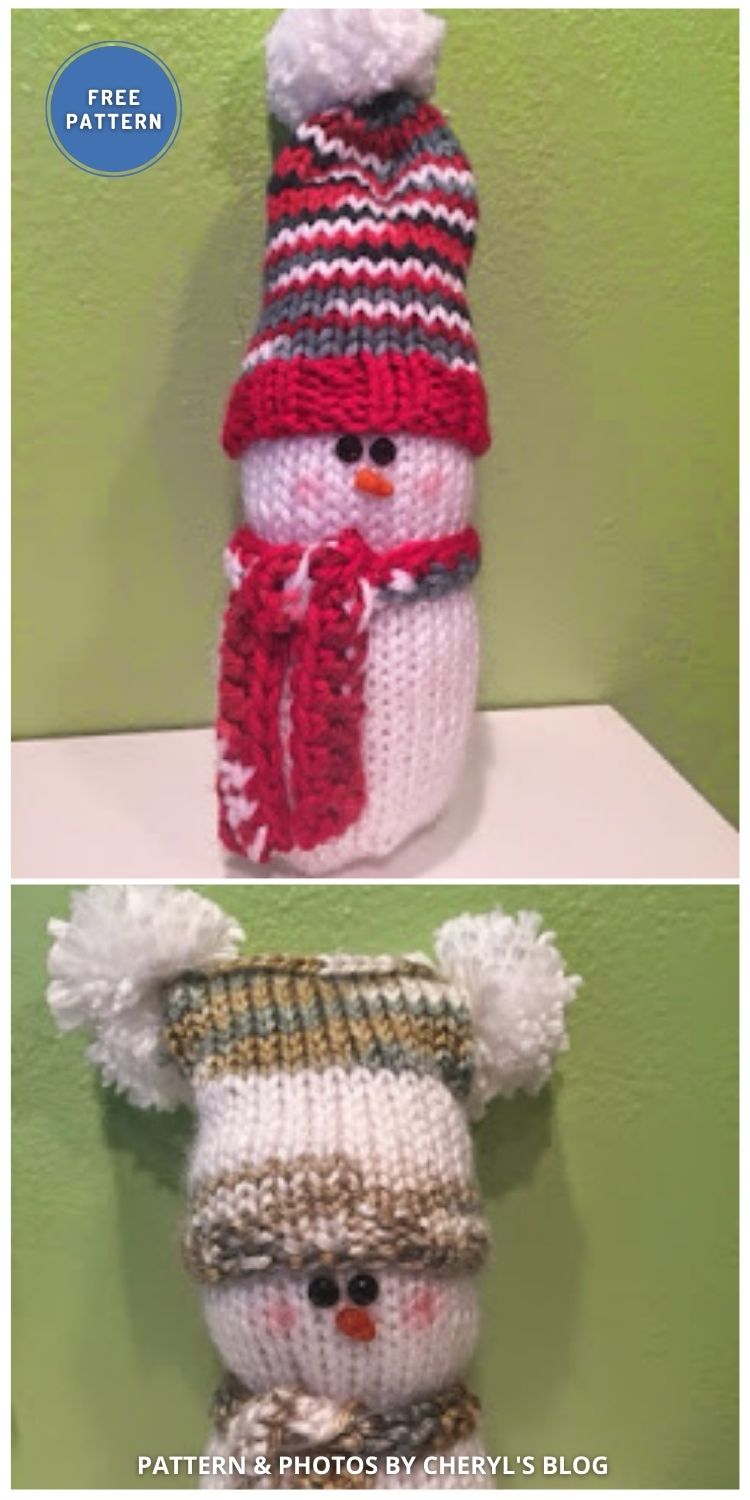 9 Free Knitted Snowman Patterns For Winter - The Knit Crew