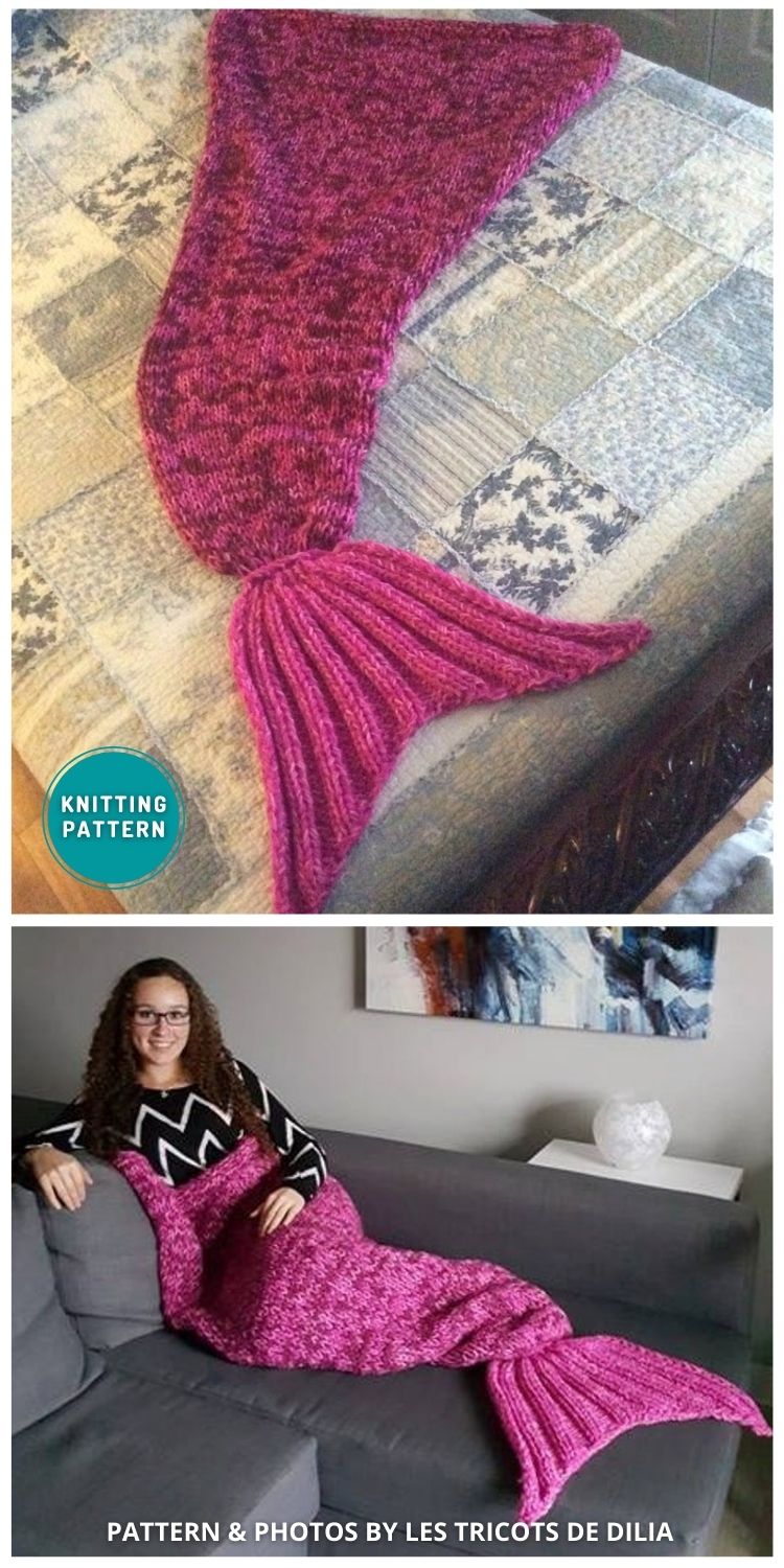 12 Knitted Mermaid Tail Patterns For Kids & Adults - The Knit Crew