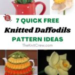7 Quick Free Knitted Daffodil Pattern Ideas - The Knit Crew