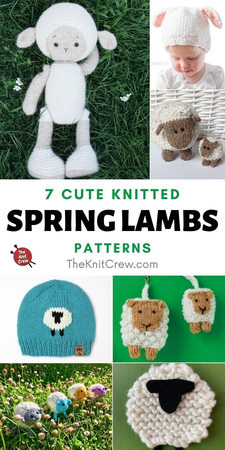 7 Cute Knitted Spring Lamb Patterns - The Knit Crew