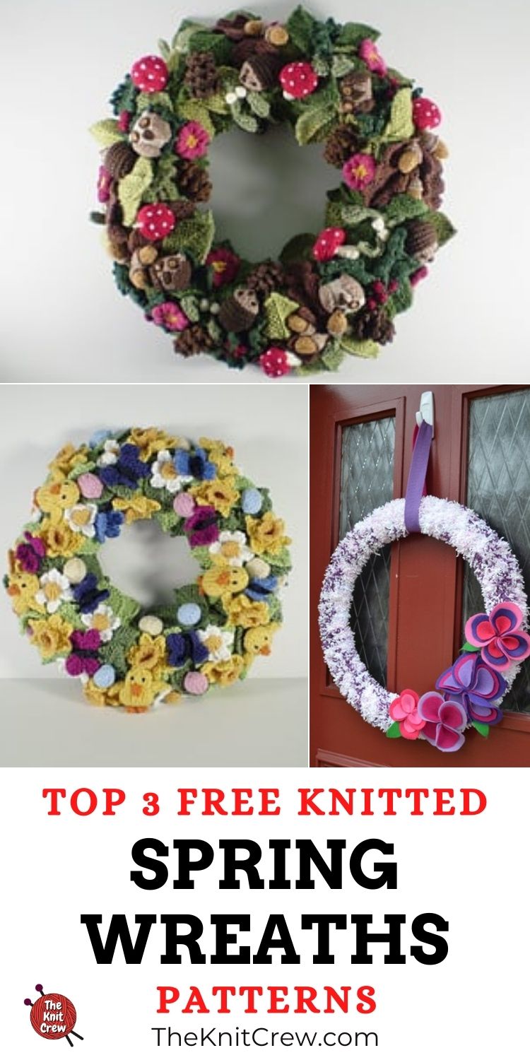 Top 3 Free Spring Wreath Knitting Patterns - The Knit Crew