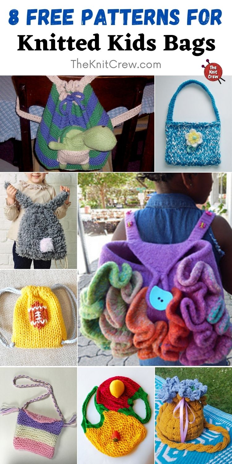 8 Free Knitted Kids Bag Patterns To Make - The Knit Crew
