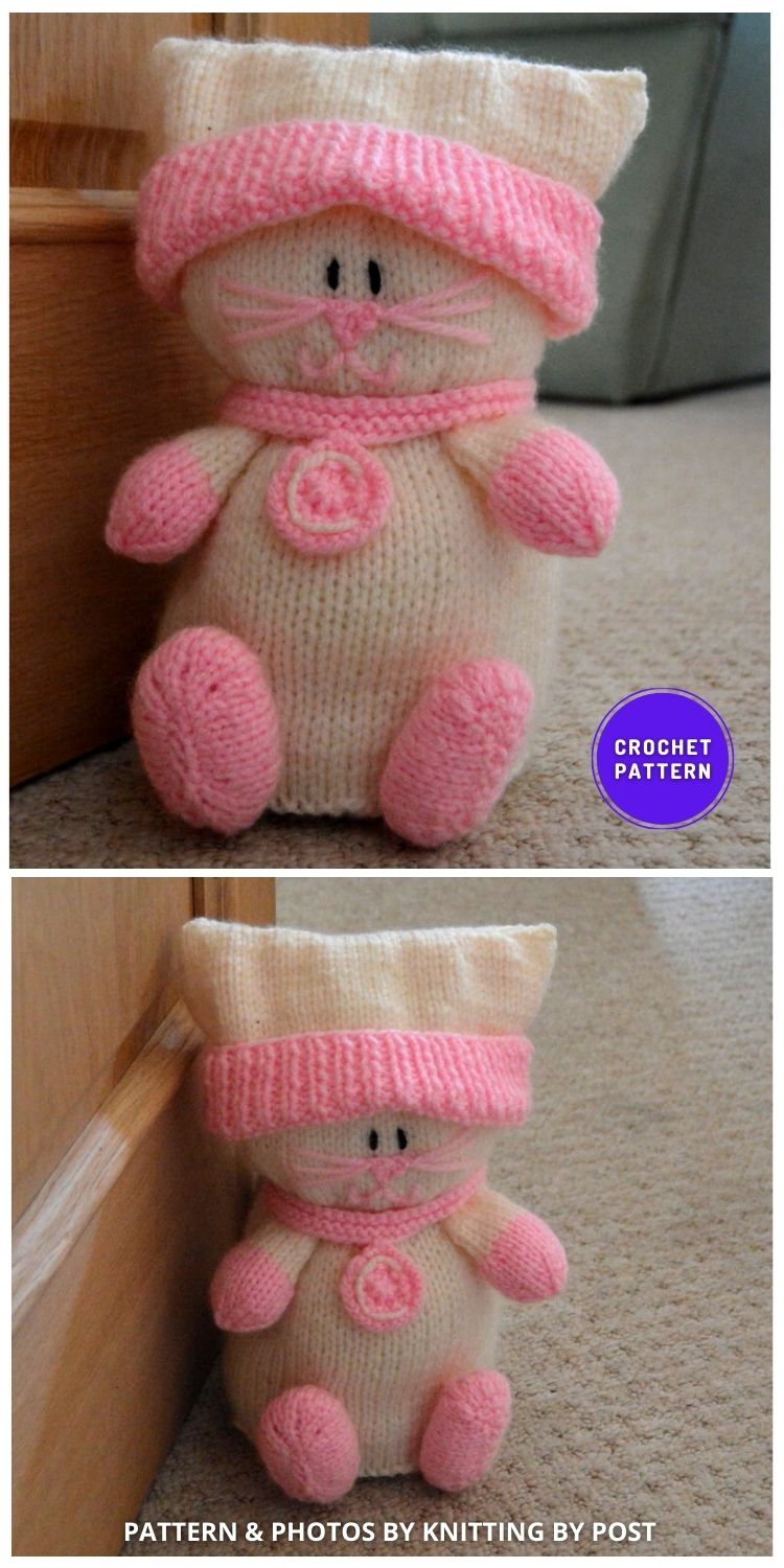 6 Knitted Door Stop Patterns For Your Home - The Knit Crew