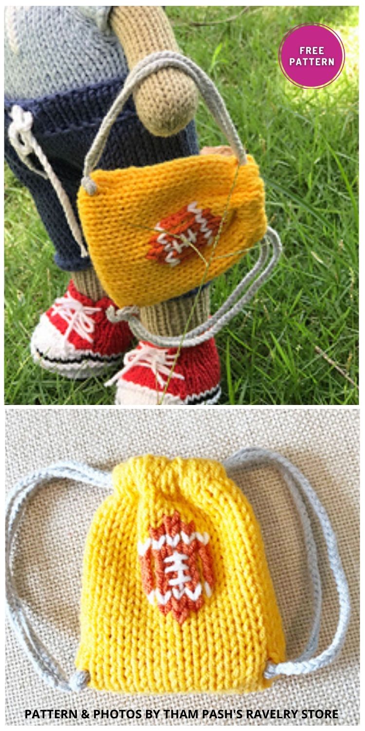 8 Free Knitted Kids Bag Patterns To Make - The Knit Crew