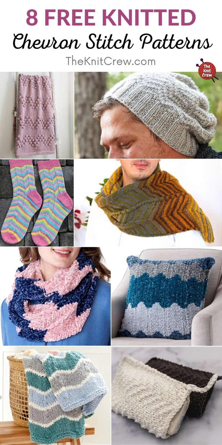 8 Free Easy Chevron Stitch Knitting Patterns - The Knit Crew