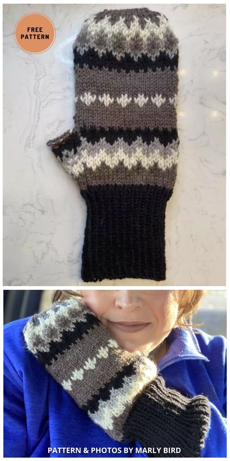 6 Free Knitted Bernie Sanders Mitten Patterns - The Knit Crew