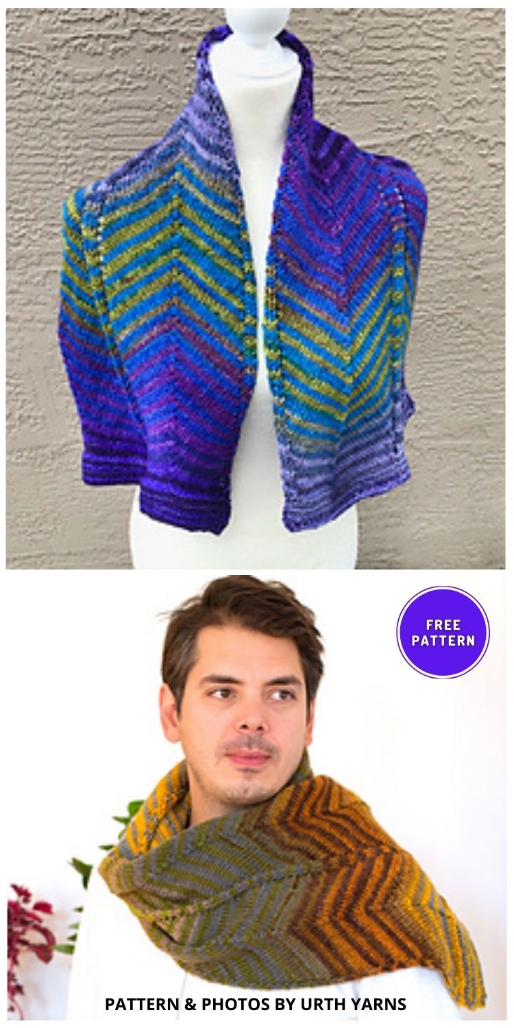 8 Free Easy Chevron Stitch Knitting Patterns - The Knit Crew