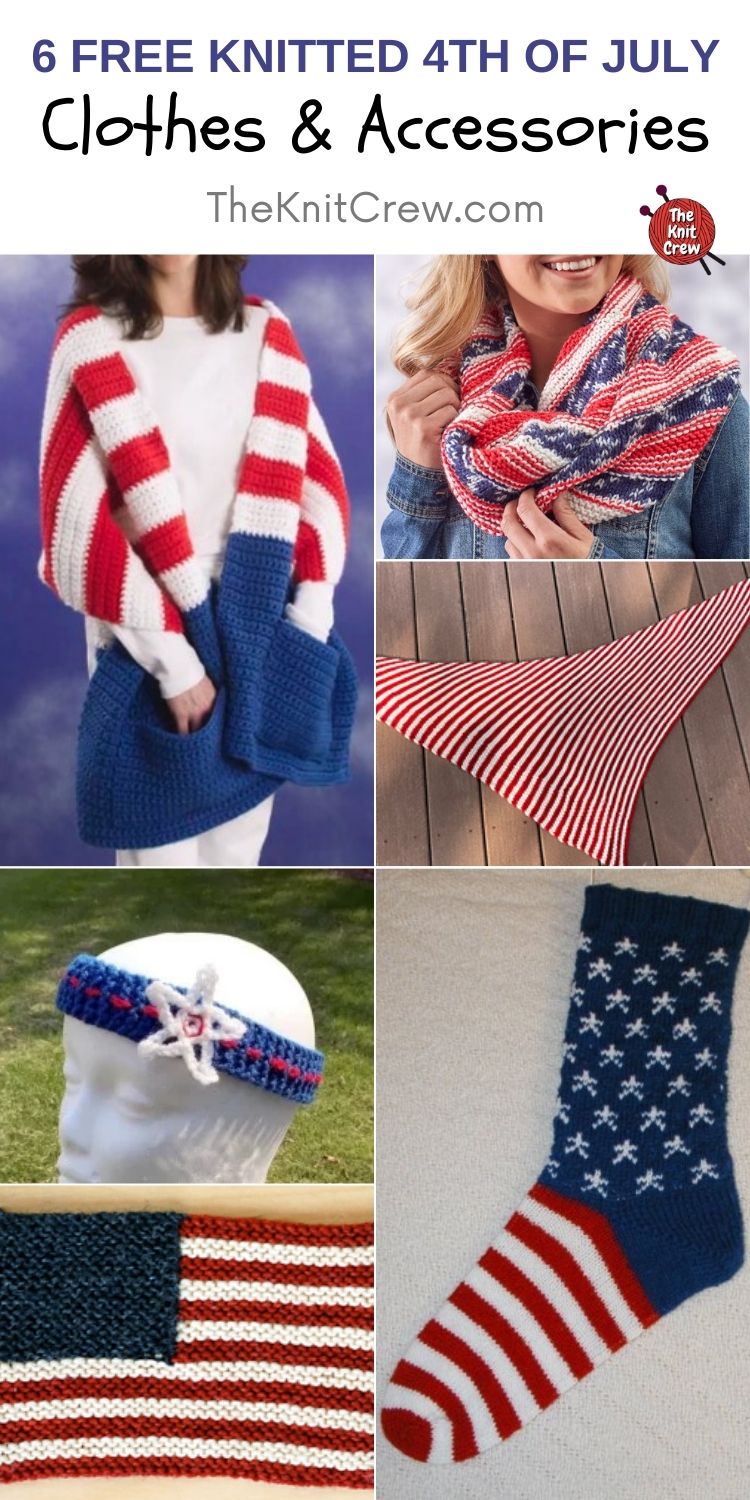 6 Free 4th Of July Clothes & Accessories Knitting Patterns - The Knit Crew