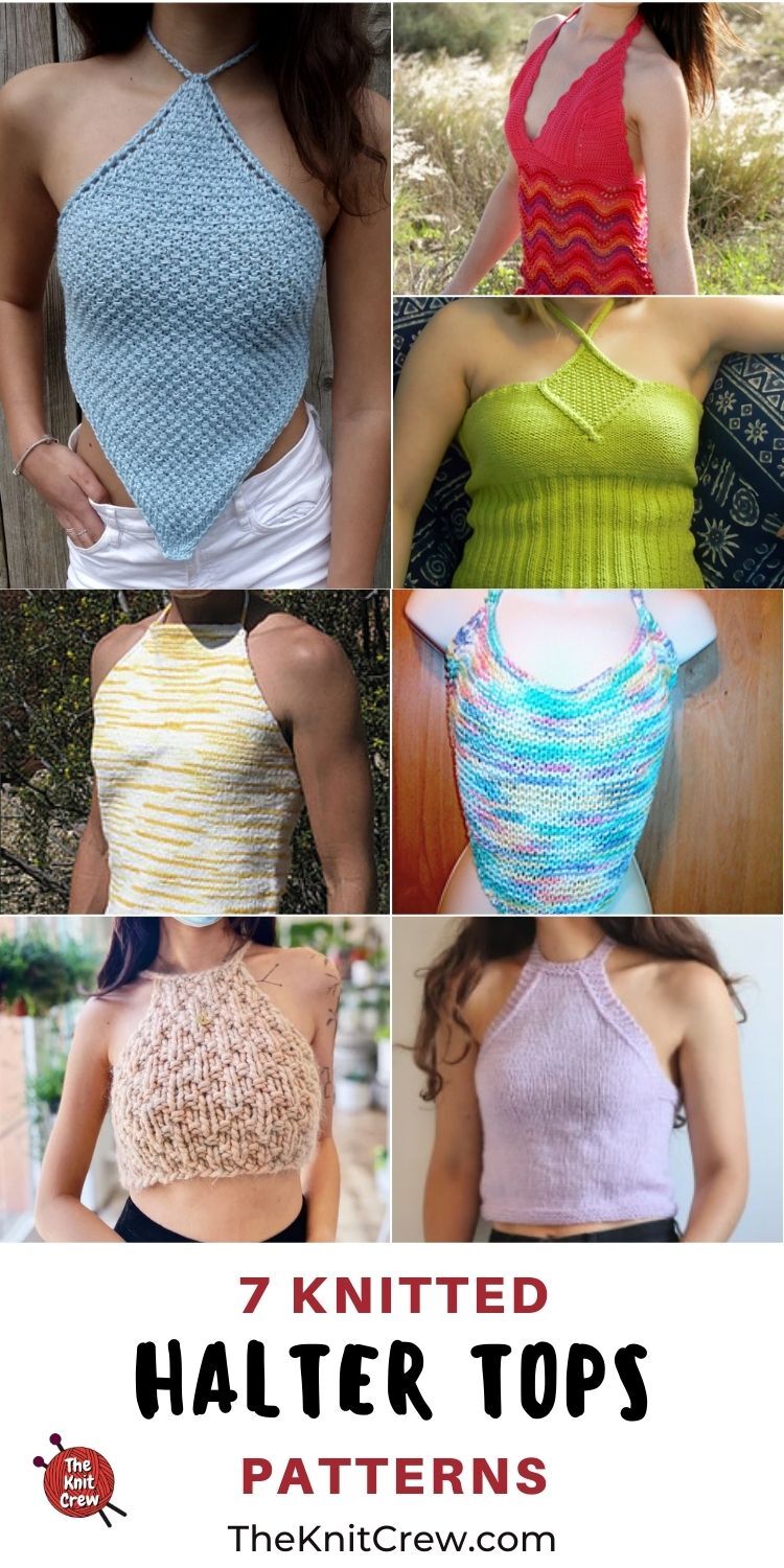 7 Knitted Halter Top Patterns For Summer - The Knit Crew