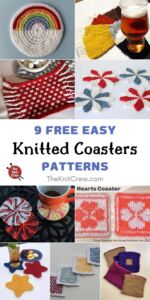 9 Free Easy Knitted Coaster Patterns - The Knit Crew