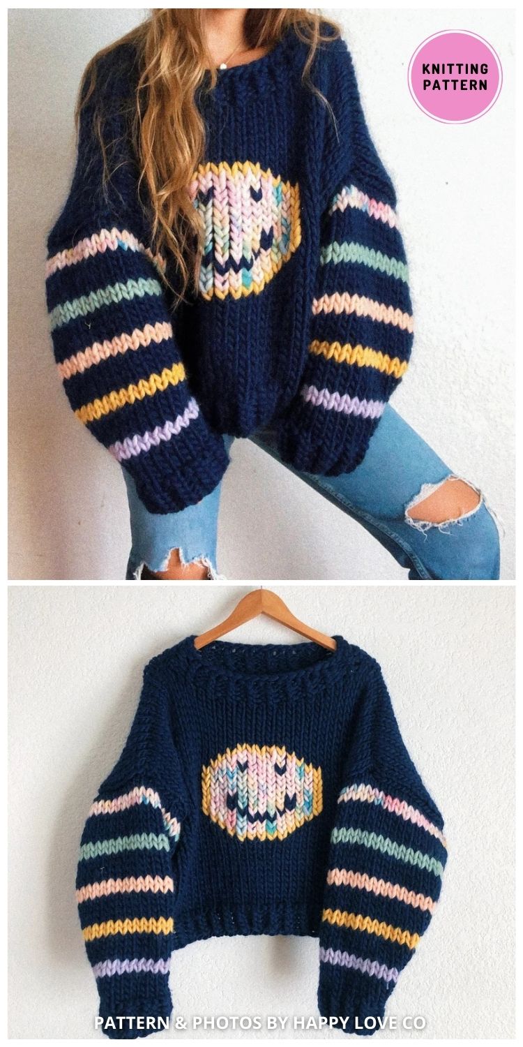 8 Beautiful Knitted Graphic Sweater Patterns - The Knit Crew