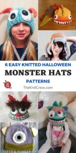 6 Easy Knitted Halloween Monster Hat Patterns - The Knit Crew