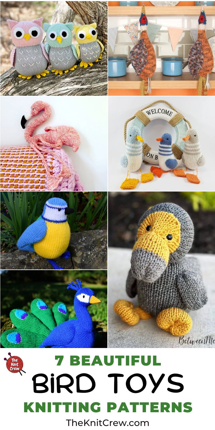 7 Beautiful Knitted Bird Toy Patterns - The Knit Crew