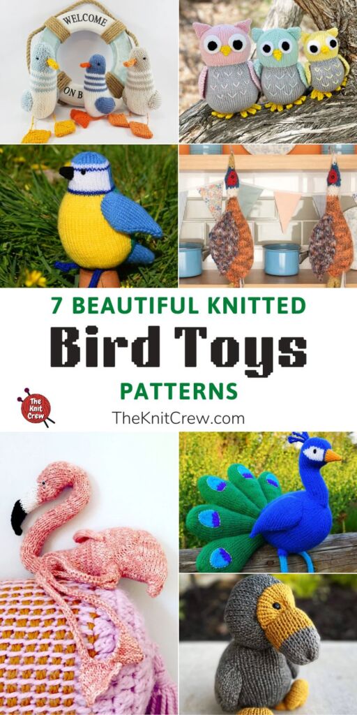 7 Beautiful Knitted Bird Toy Patterns - The Knit Crew