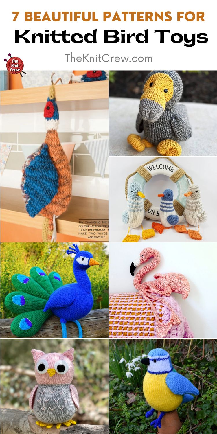 7 Beautiful Knitted Bird Toy Patterns - The Knit Crew