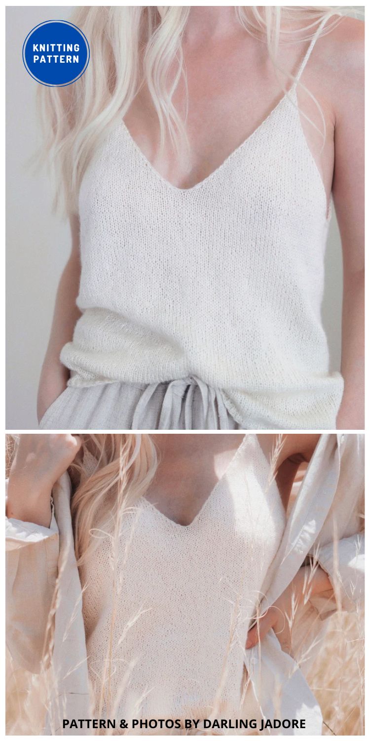 7 Modern Knitted Tank Top Patterns - The Knit Crew