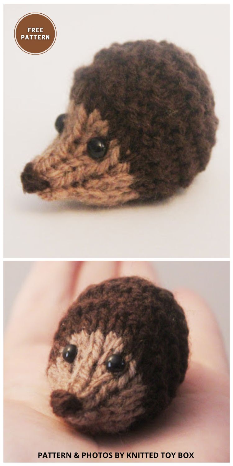6 Free Knitted Hedgehog Toy Patterns - The Knit Crew