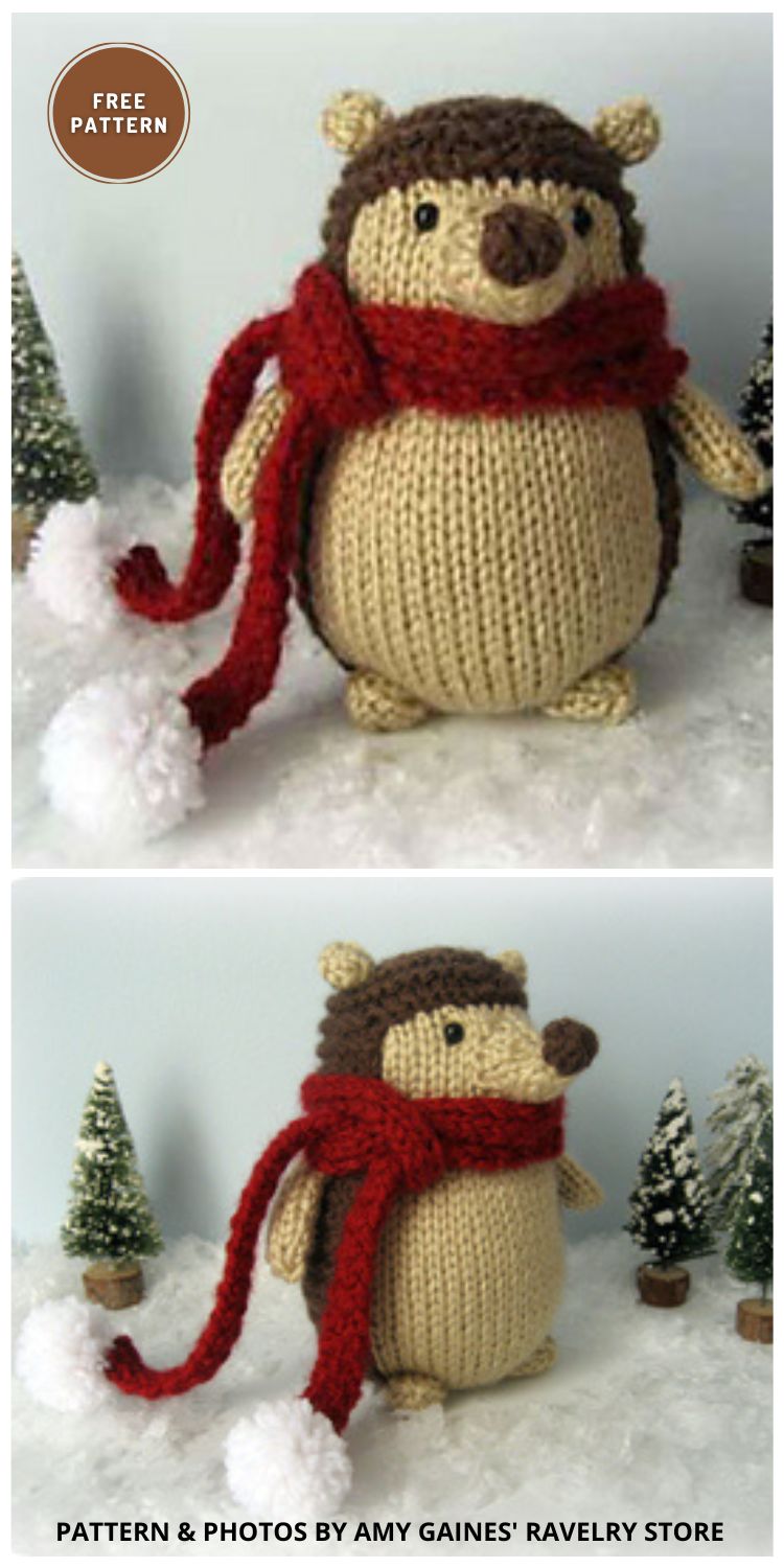 6 Free Knitted Hedgehog Toy Patterns - The Knit Crew