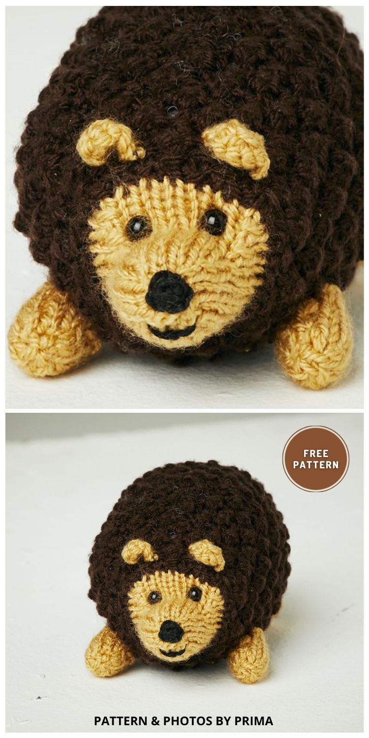 6 Free Knitted Hedgehog Toy Patterns - The Knit Crew