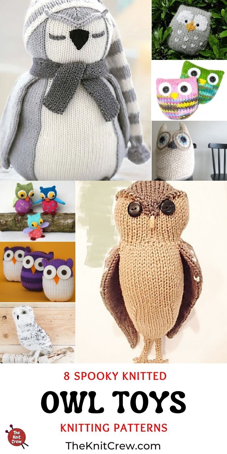 8 Fun Knitted Owl Toy Patterns - The Knit Crew