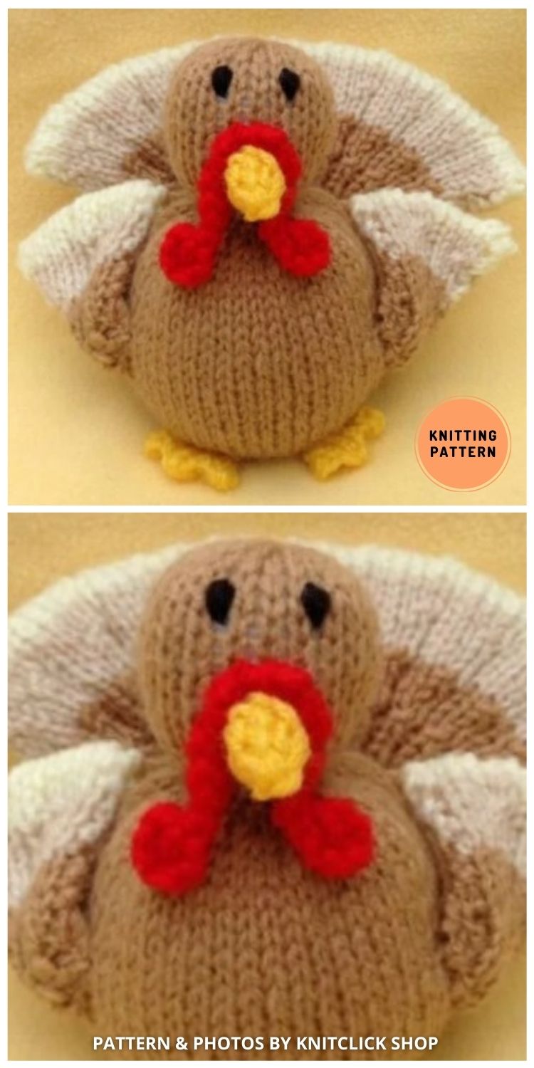 6 Knitted Turkey Toy Patterns For Thanksgiving - The Knit Crew