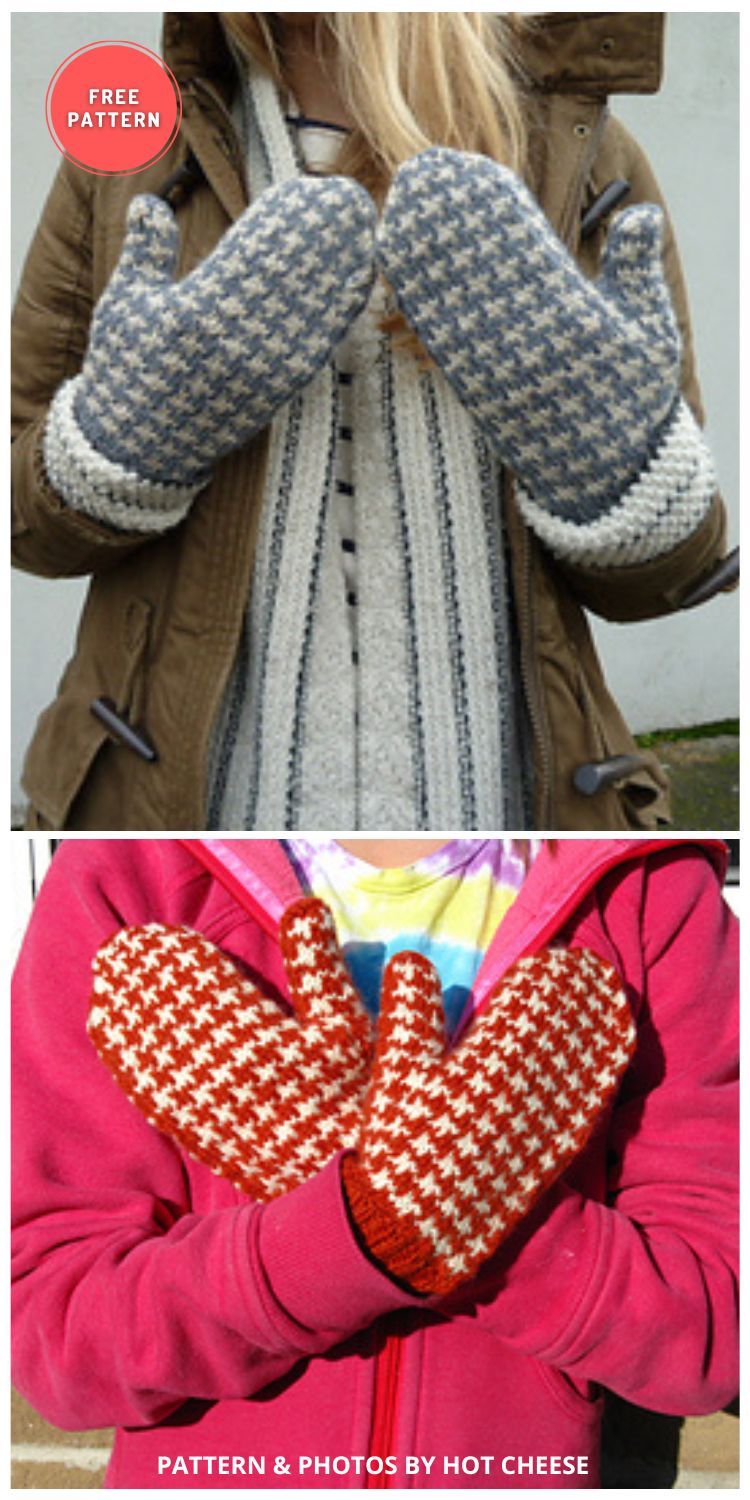 9 Free Knitted Christmas Mitten Patterns - The Knit Crew