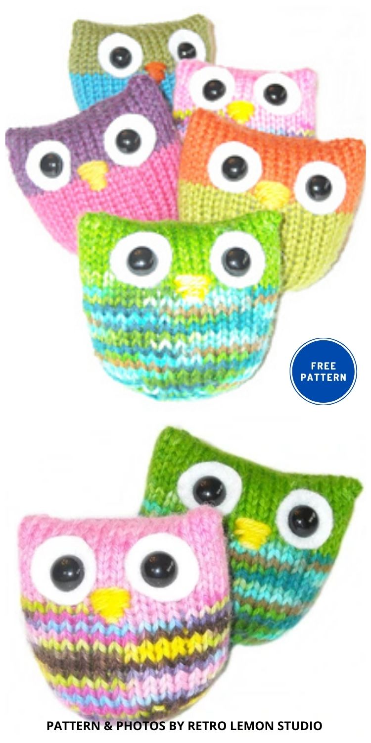 8 Fun Knitted Owl Toy Patterns - The Knit Crew