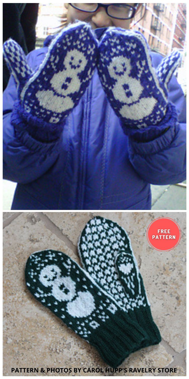 9 Free Knitted Christmas Mitten Patterns - The Knit Crew