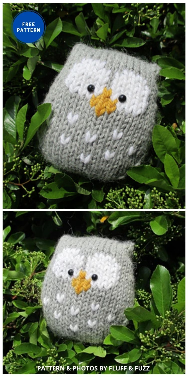 8 Fun Knitted Owl Toy Patterns - The Knit Crew