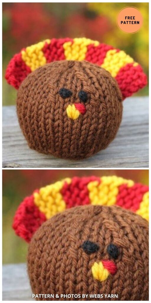 6 Knitted Turkey Toy Patterns For Thanksgiving - The Knit Crew