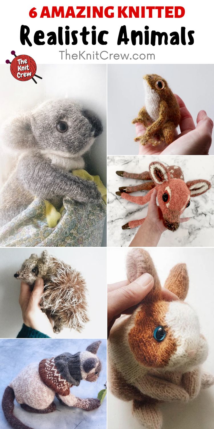 6 Amazing Knitted Realistic Animal Patterns You Must Try - The Knit Crew