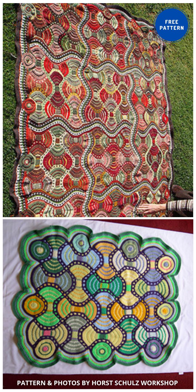 8 Free Beautiful Knitted Rug Patterns For Your Home - The Knit Crew