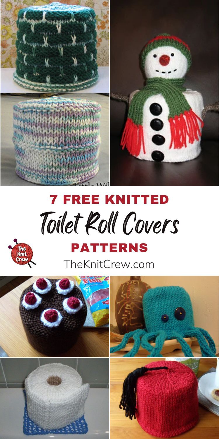 7 Free Knitted Toilet Roll Cover Patterns - The Knit Crew