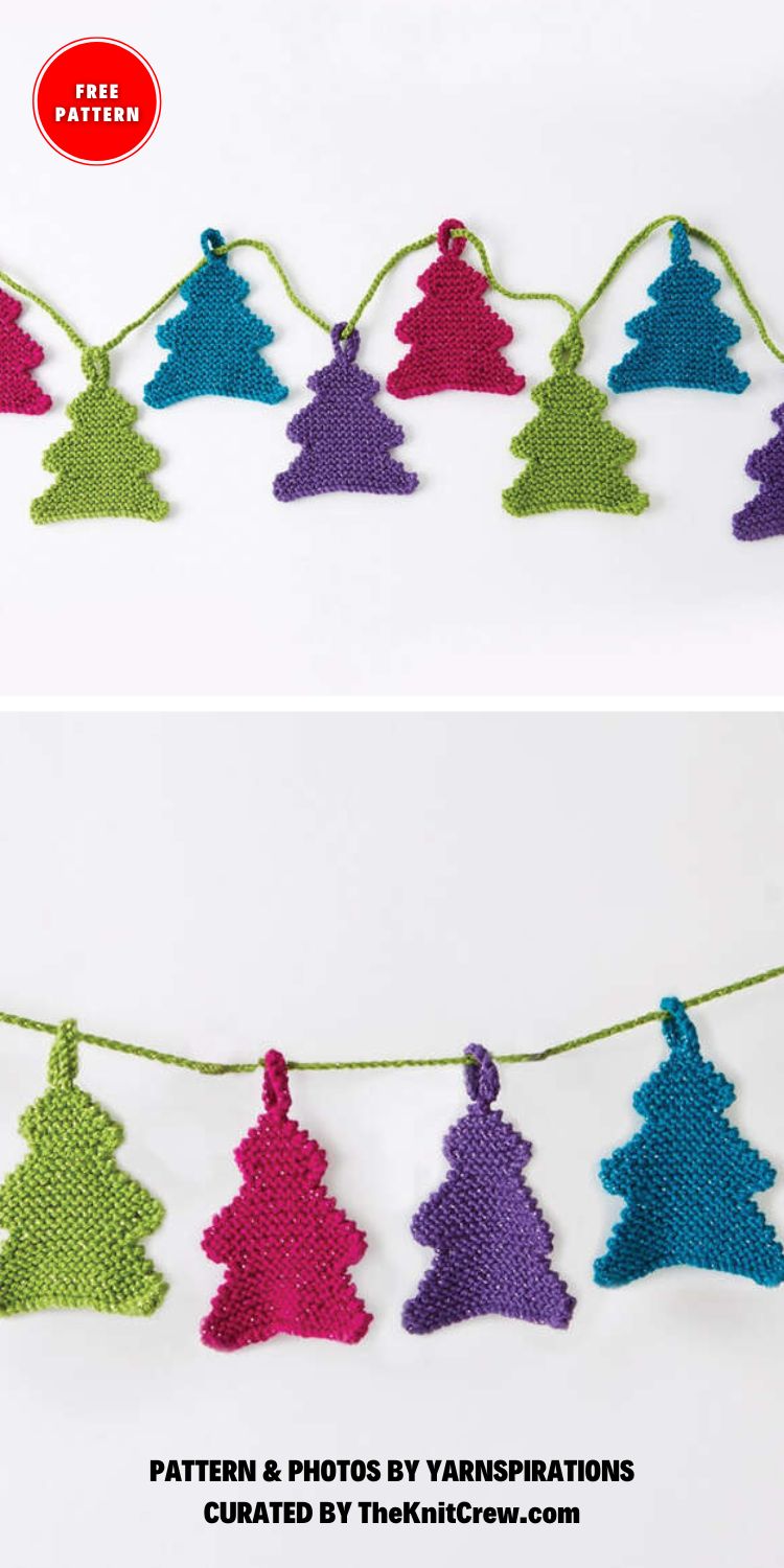 6 Free Knitted Christmas Garland Patterns - The Knit Crew