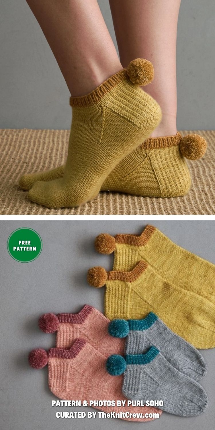 8 Free Simple Socks Knitting Patterns For Beginners - The Knit Crew