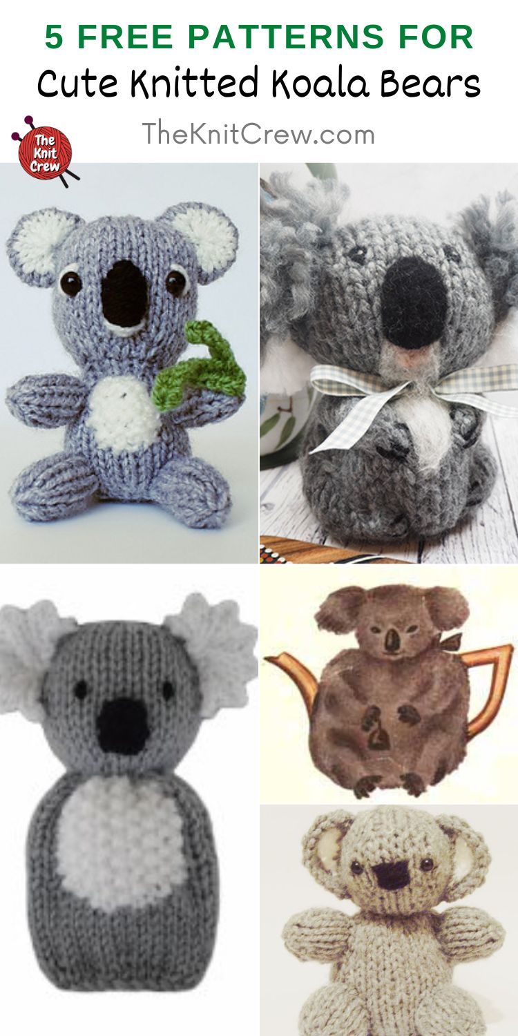 5 Free Cute Koala Bear Knitting Patterns - The Knit Crew