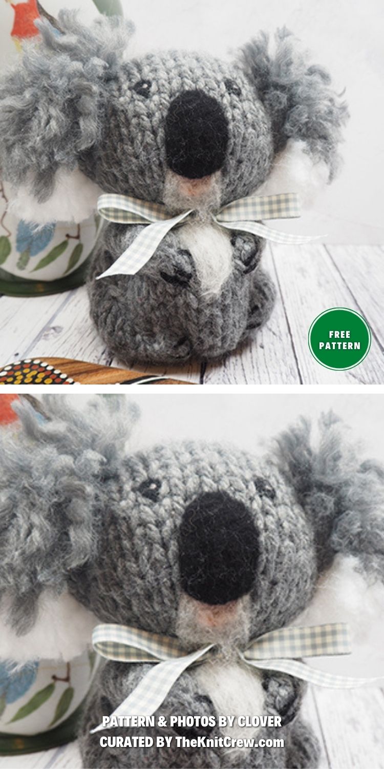 5 Free Cute Koala Bear Knitting Patterns - The Knit Crew