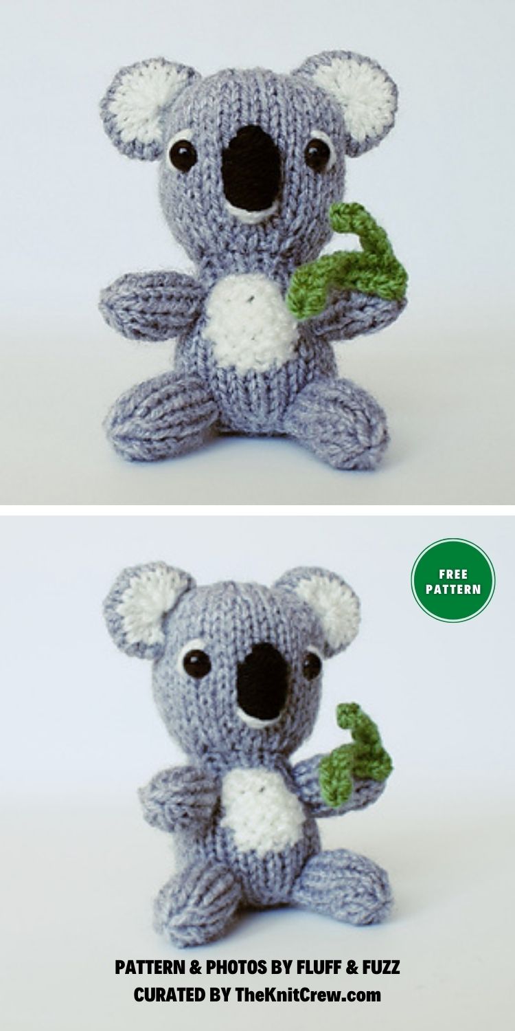 5 Free Cute Koala Bear Knitting Patterns - The Knit Crew