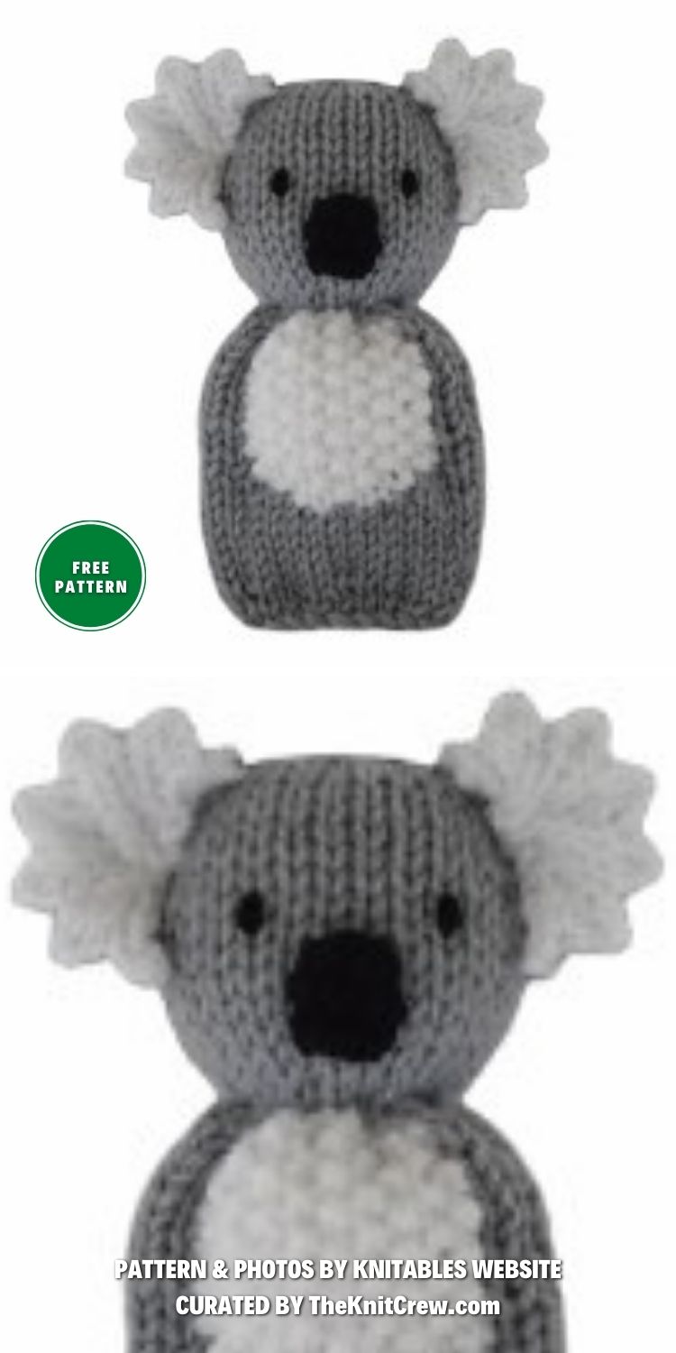 5 Free Cute Koala Bear Knitting Patterns - The Knit Crew