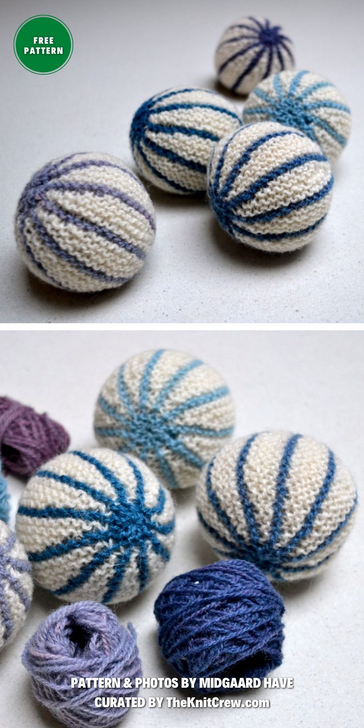 7 Free Knitted Christmas Bauble Ornament Patterns - The Knit Crew
