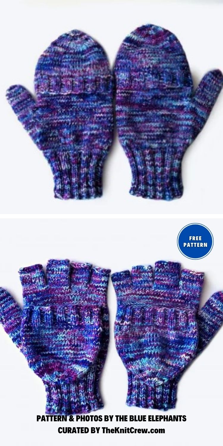8 Free Knitted Fingerless Gloves Patterns - The Knit Crew