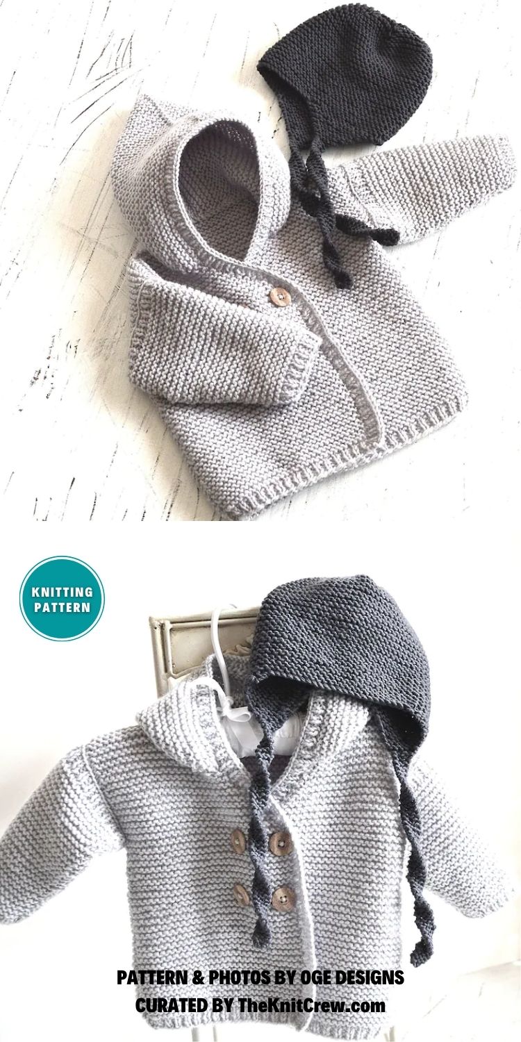 7 Adorable Knitted Baby Hoodie Patterns - The Knit Crew
