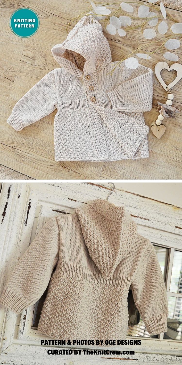 7 Adorable Knitted Baby Hoodie Patterns - The Knit Crew