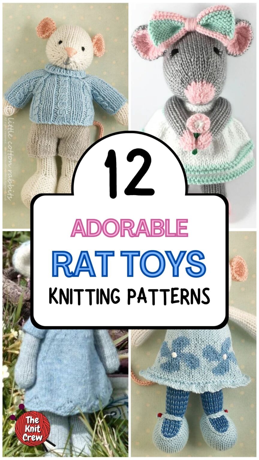 12 Adorable Rat Toy Knitting Patterns - The Knit Crew