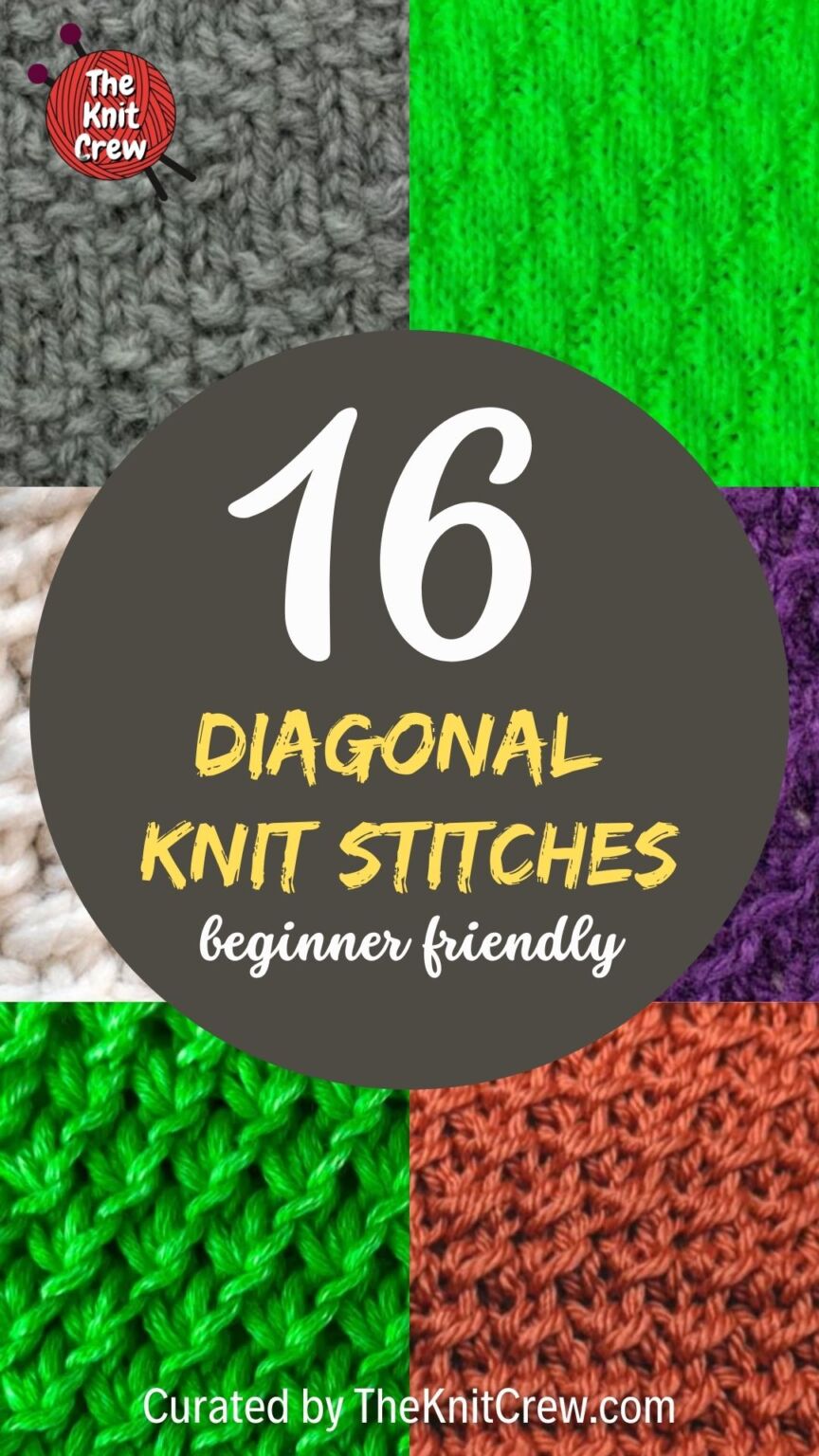 16 Easy-To-Follow Diagonal Knitting Stitch Tutorials For Beginners ...